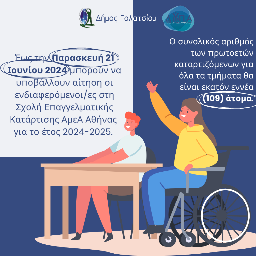 Έως την Παρασκευή 21 Ιουνίου 2024 μπορούν οι ενδιαφερόμενοι/ες να ...