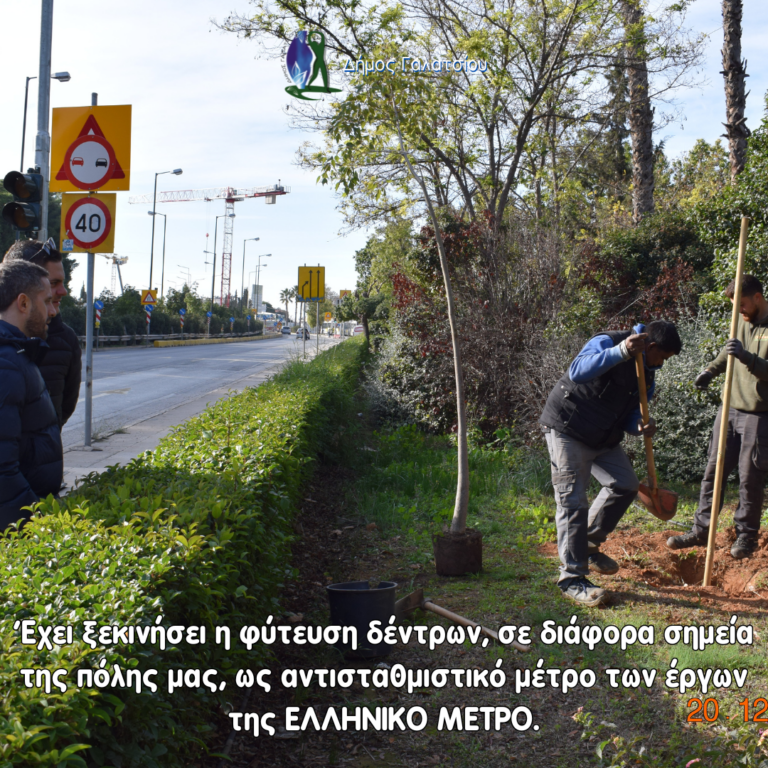Συνεχίζεται η φύτευση δέντρων, σε διάφορα σημεία της πόλης μας, ως ...