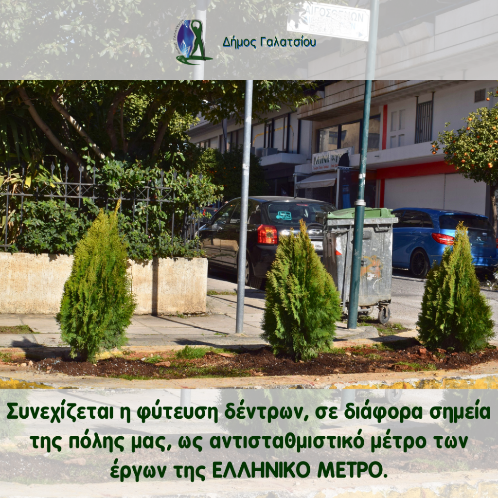 Συνεχίζεται η φύτευση δέντρων, σε διάφορα σημεία της πόλης μας, ως ...